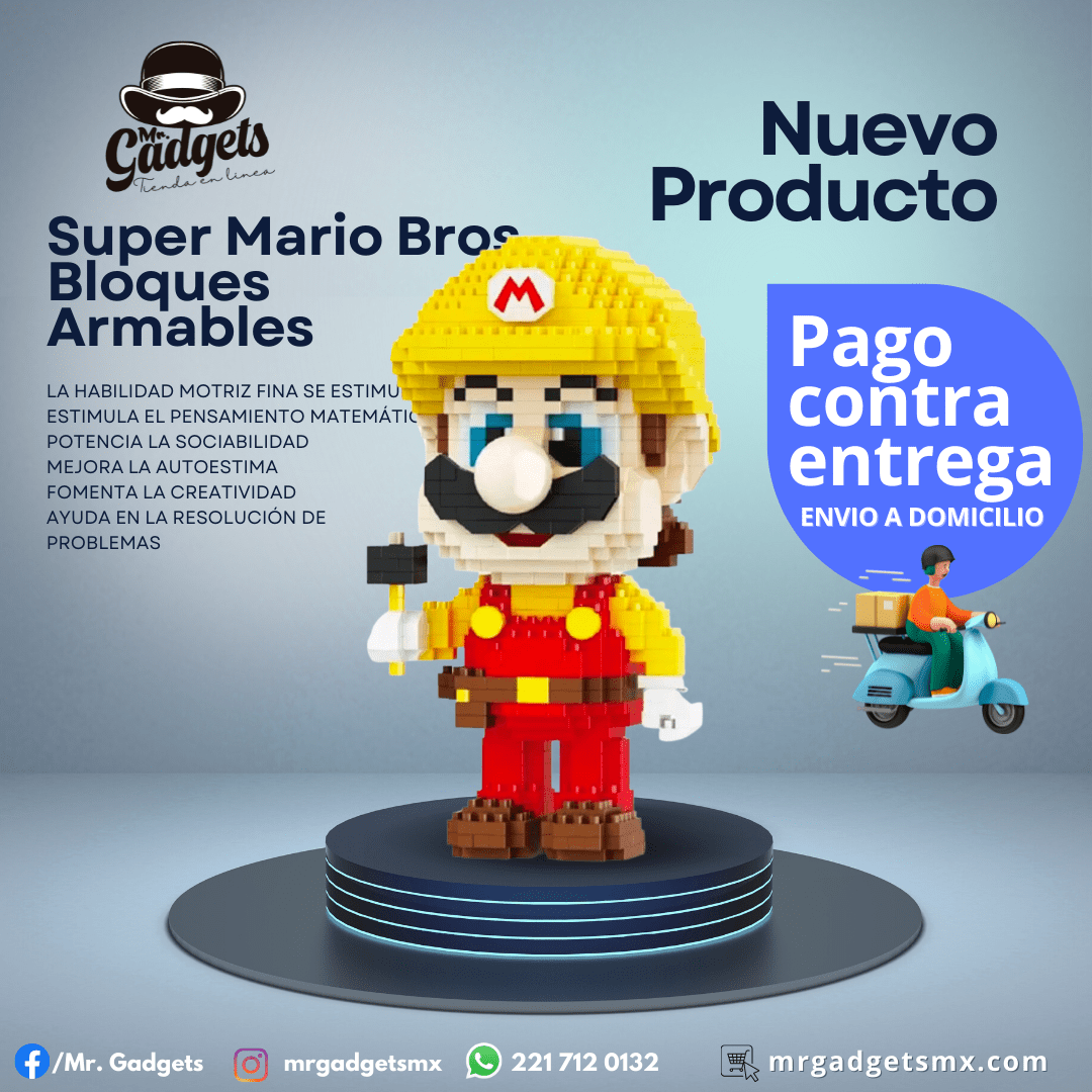 Rompecabezas 3d Super Mario Bros Mini Bloques Armables Block ...