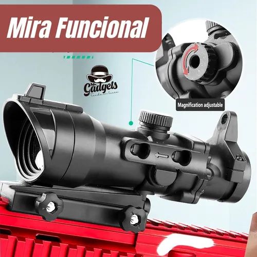 AMW Ametralladora Automatica Rifle Arma Hidrogel Juguete Xl - My ShopShop