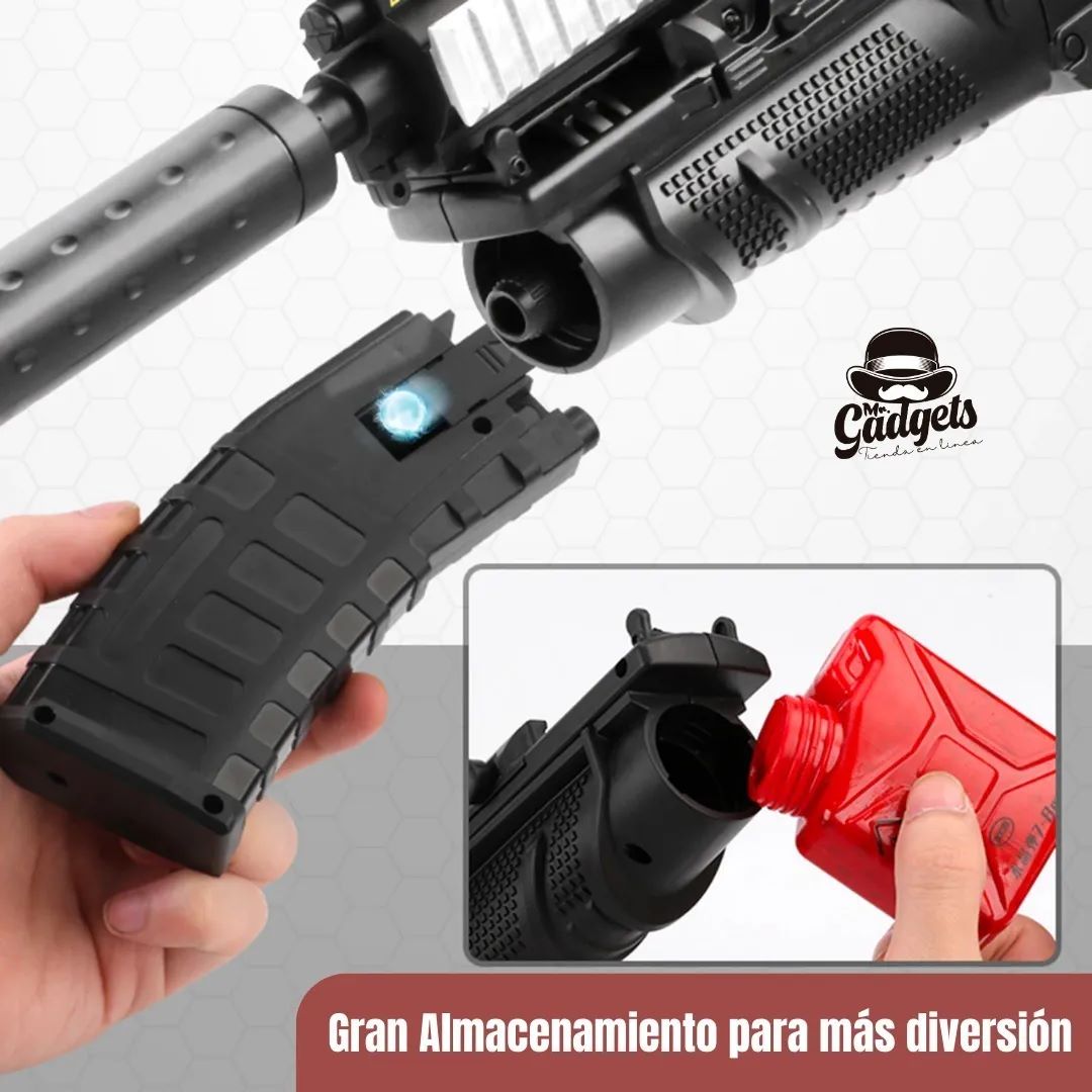 AMW Ametralladora Automatica Rifle Arma Hidrogel Juguete Xl - My ShopShop